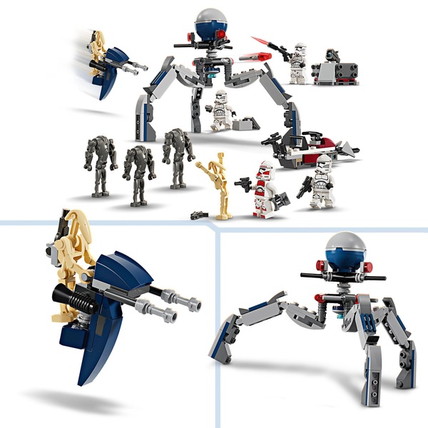 LEGO Star Wars 75372 Clone Trooper & Battle Droid Pack | Smyths Toys ...
