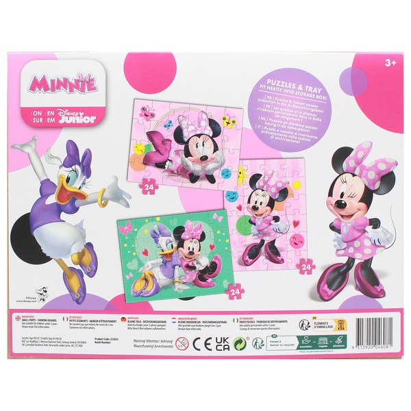 Disney Minnie Maus Holzpuzzle 3x24 Teile | Smyths Toys Deutschland