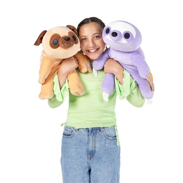 Hug-A-Lumps Kuscheltier mit Gewicht Olly der Mops 20 cm | Smyths Toys ...