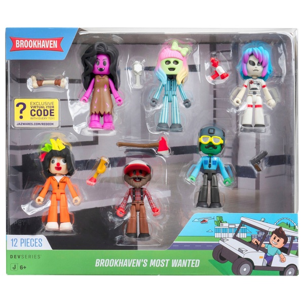 Roblox Brookhaven Figuren Brookhaven's Most Wanted 6er Set | Smyths ...