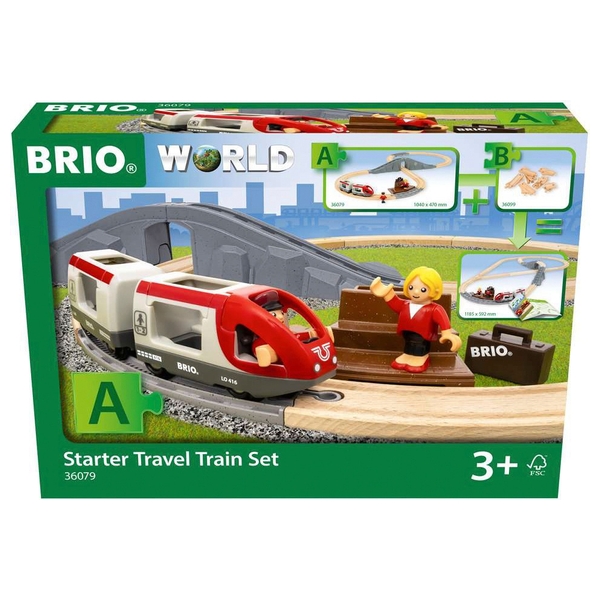 BRIO Bahn 36079 Starterset A Eisenbahn mit Schienen und Zubehör ...
