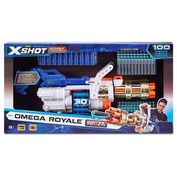 X-Shot Golden Omega Royale Blaster mit 98 Darts | Smyths Toys Deutschland