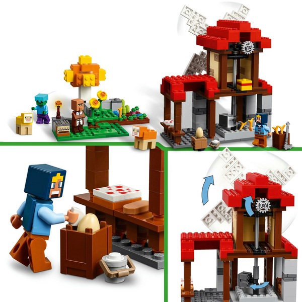 LEGO Minecraft 21262 Die Windmühlenfarm | Smyths Toys Deutschland