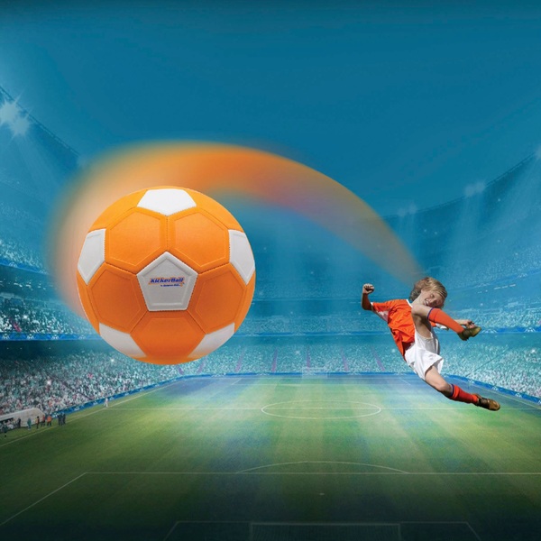 Swerve Ball Fußball KickerBall Gr. 4 orange/weiß | Smyths Toys Schweiz