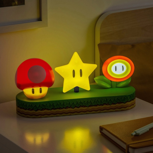 Paladone Nintendo Gaming Setup Lampe Super Mario Bros. Icons LED Deko ...
