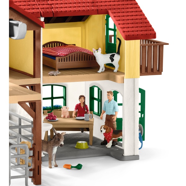 schleich FARM WORLD 42407 Bauernhaus mit Stall und Tieren | Smyths Toys ... schleich FARM WORLD 42407 Bauernhaus mit Stall und Tieren | Smyths Toys ...