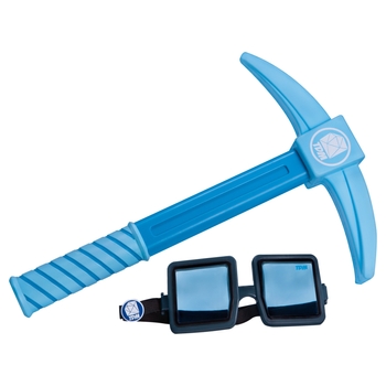 Tube Heroes Dan TDM Pickaxe and Goggles Review - Review Toys