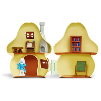 Smurfs the Lost Village Mushroom House Brainy Smurf Review - Review Toys