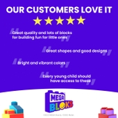 MEGA Bloks Building Blocks Build 'N Learn Table Pink and Purple ...