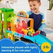 Fisher-Price Little People Playset Light-Up Learning Garage | Smyths ...