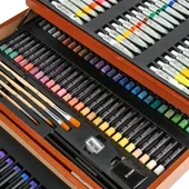 Artists Collection Wooden Box Art Set 175 Pieces | Smyths Toys UK