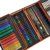 Artists Collection Wooden Box Art Set 175 Pieces | Smyths Toys UK