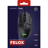 Trust GXT 109 Felox Illuminated Gaming Mouse - Black | Smyths Toys UK