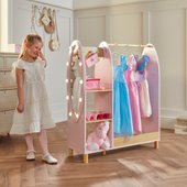 Dimples Wooden Dress-Up Rack with Light-Up Mirror | Smyths Toys UK