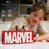 LEGO Marvel 76313 MARVEL Logo & Minifigures Set | Smyths Toys UK