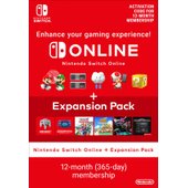 Nintendo Switch Online 12 Month Individual Membership & Expansion Pack ...