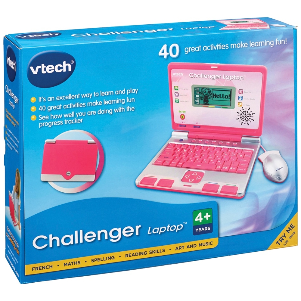 VTech Challenger Laptop Pink | Smyths Toys UK