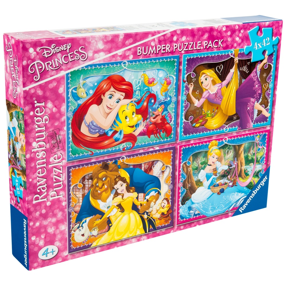 Ravensburger Disney Princess 4 X 42 Piece Jigsaw Puzzle Bumper Pack