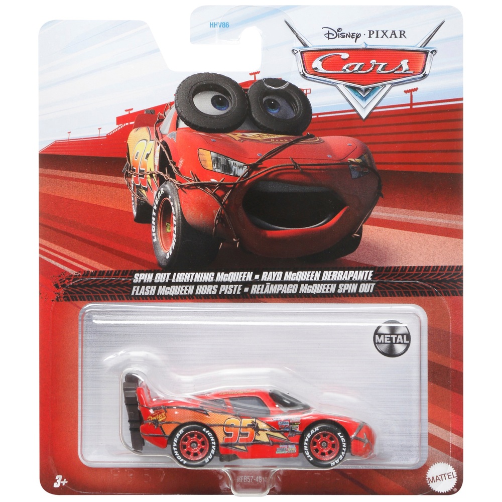 Disney Pixar Cars Die-Cast Fahrzeug Spin Out Lightning McQueen | Smyths ...