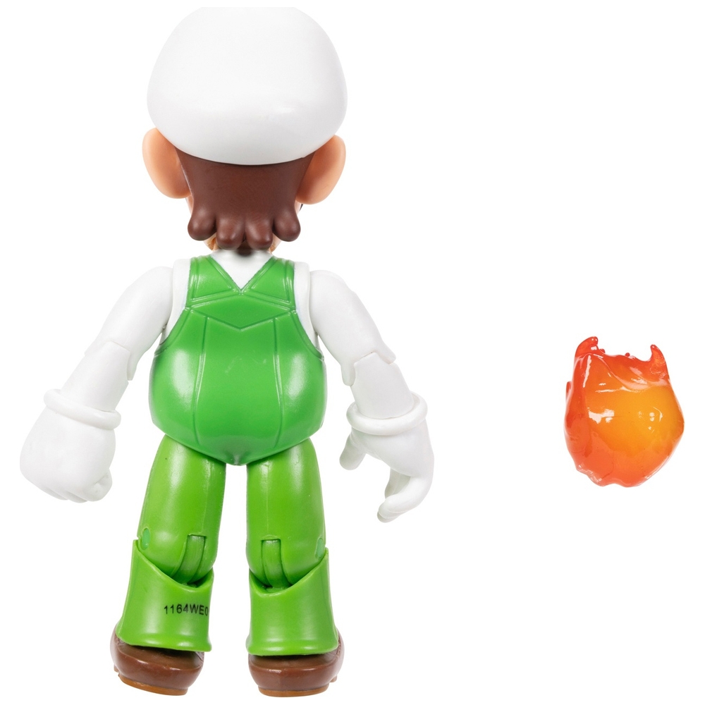 Nintendo Super Mario Action Figure Fire Luigi with Fireball 10cm ...
