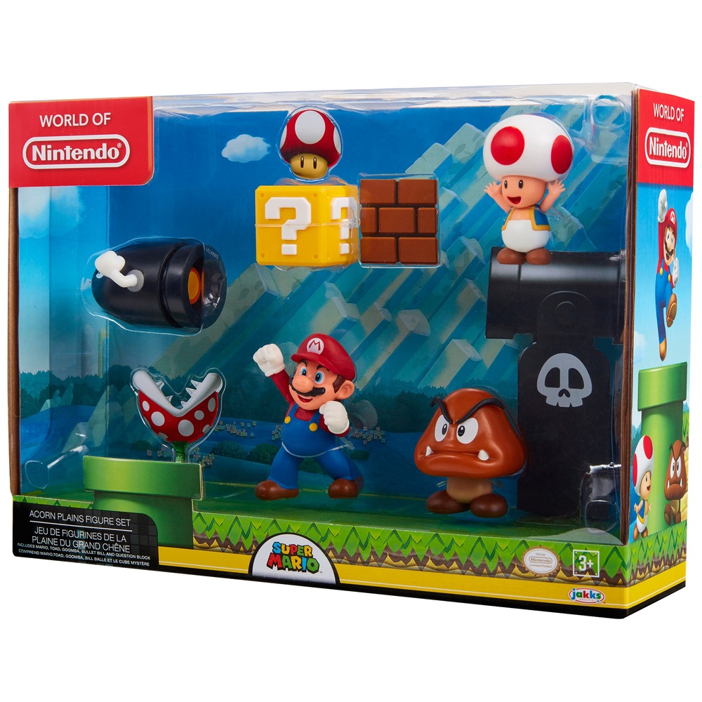 Nintendo Super Mario Figuren 6 cm im Diorama 5er Set | Smyths Toys Schweiz