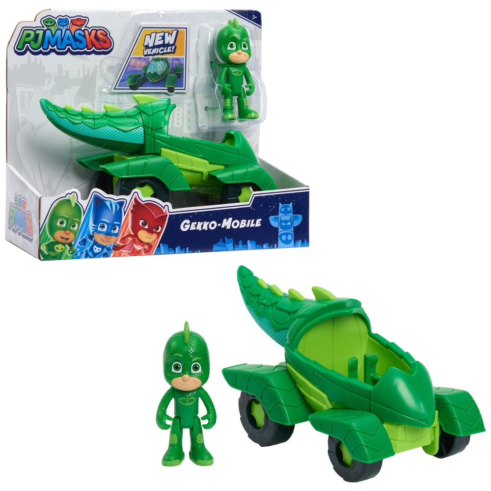 PJ Masks Action Figure Gekko and Gekko Mobile | Smyths Toys UK