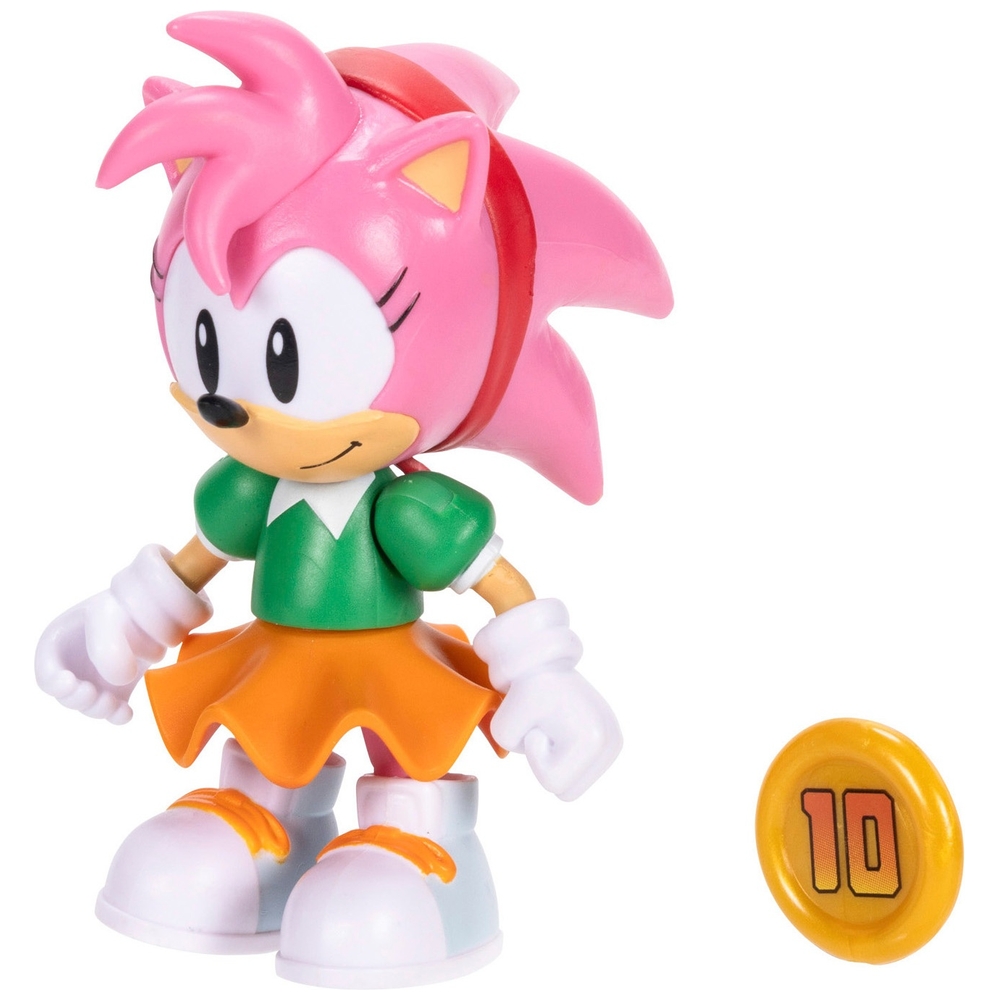 Sonic the Hedgehog Action Figure Amy with Super Ring 10cm | Smyths Toys UK