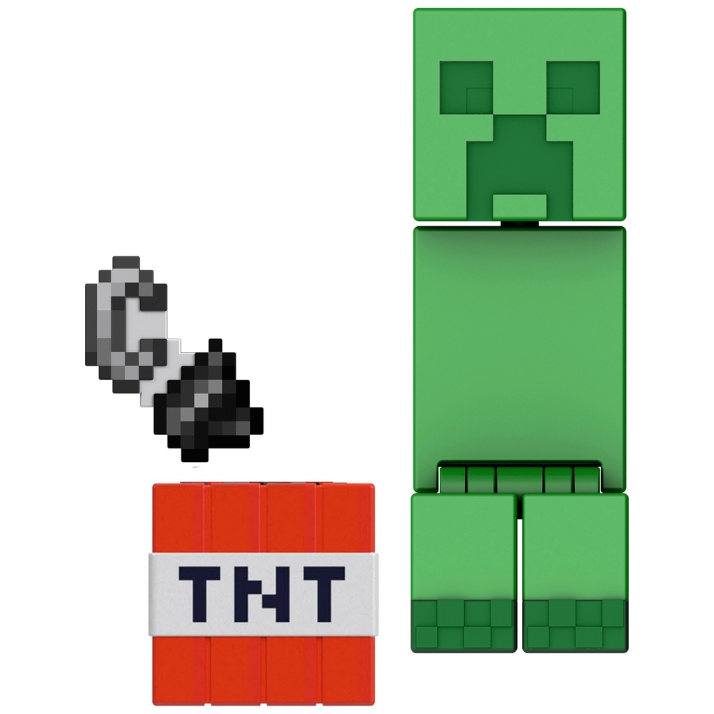 Minecraft Core Figures: 8cm Creeper Action Figure with TNT Block ...