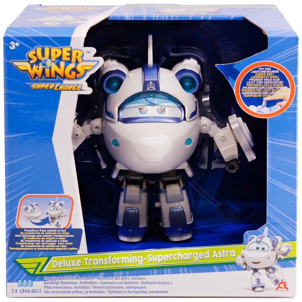 Super Wings Transforming-Supercharged Astra mit Licht und Sound ...