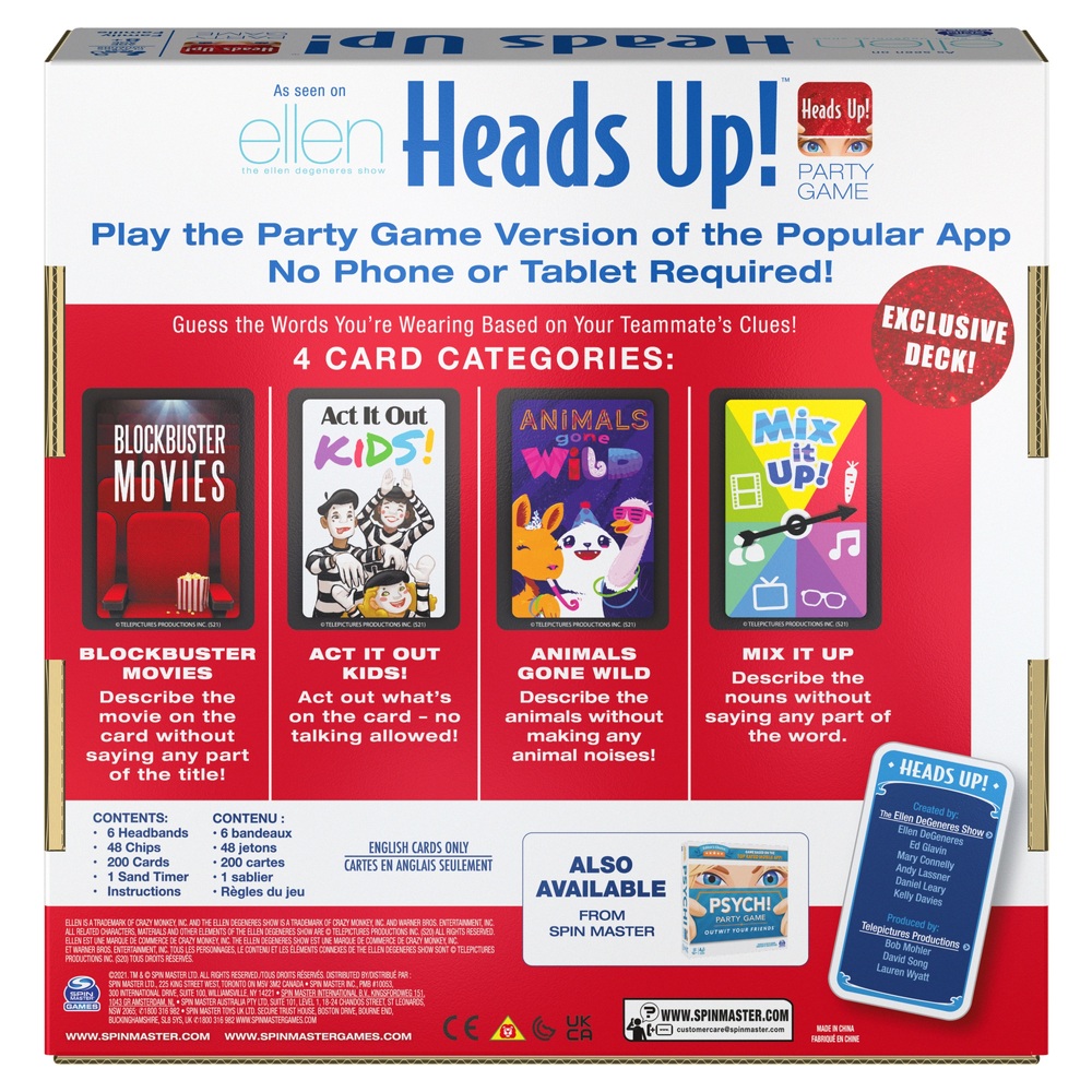 Head’s Up! Party Game 4th Edition Word Guessing Game | Smyths Toys Ireland