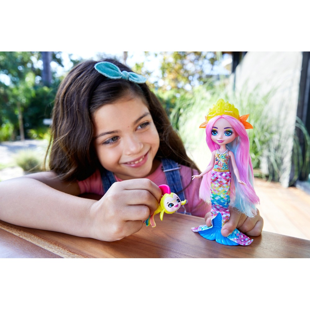 Enchantimals Royals Radia Rainbow Fish Meerjungfrau Puppe & Flo ...