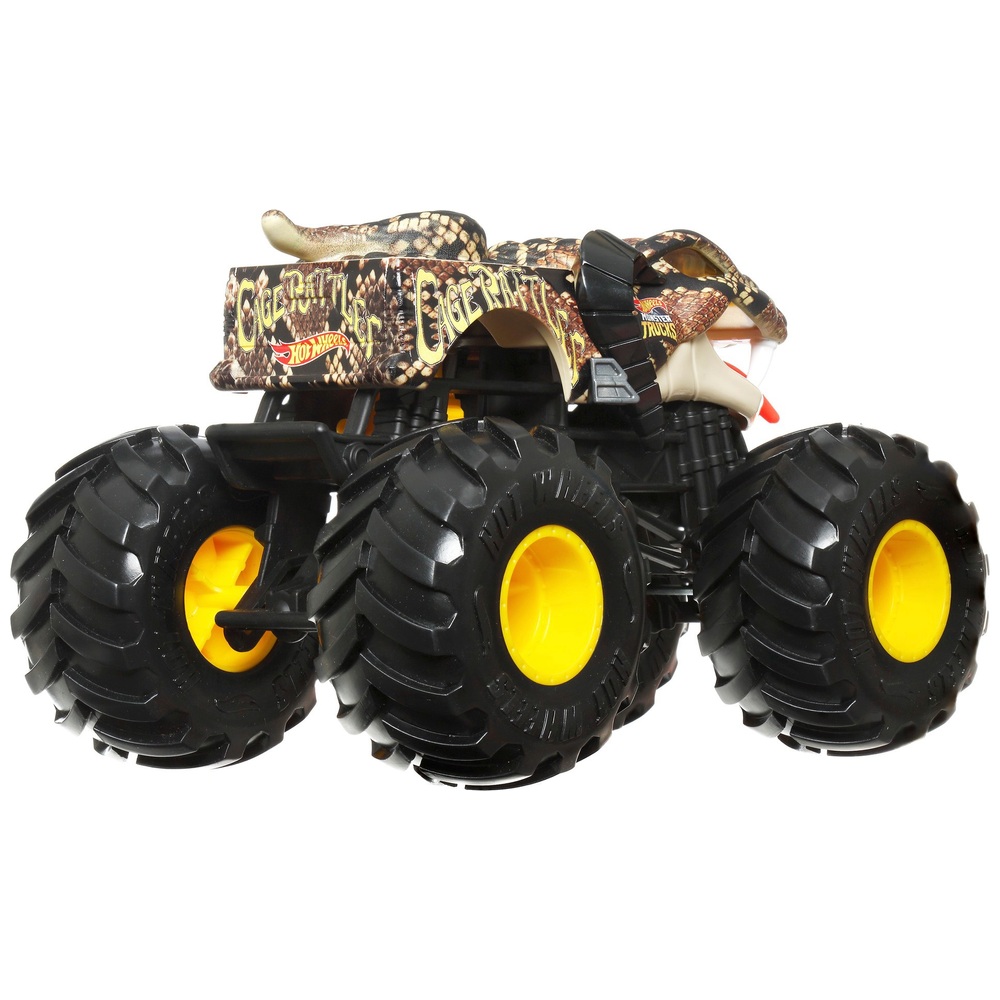 Hot Wheels Monster Trucks 1:24 Scale - Cage Rattler Die-Cast | Smyths ...