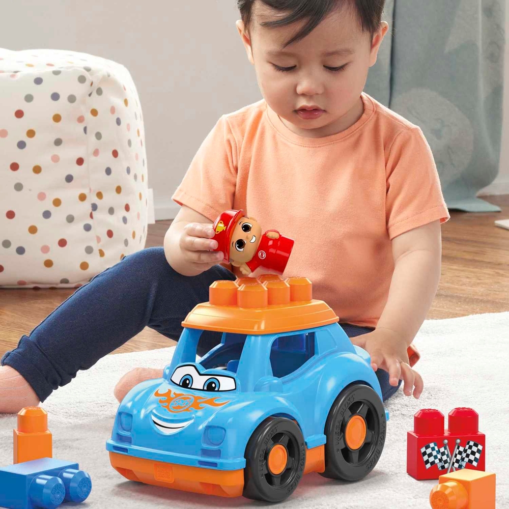MEGA Bloks Building Blocks Ricky Race Car | Smyths Toys UK