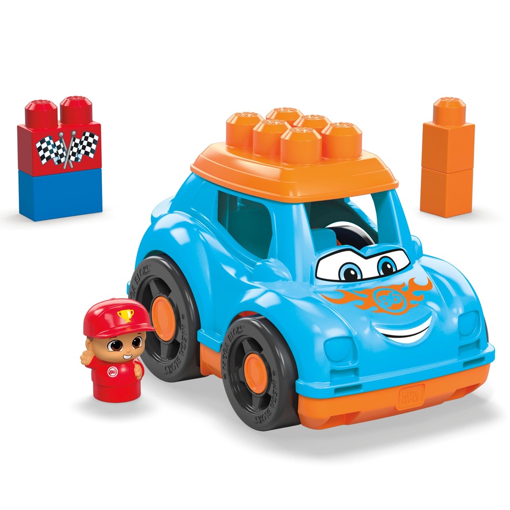 MEGA Bloks Building Blocks Ricky Race Car | Smyths Toys UK