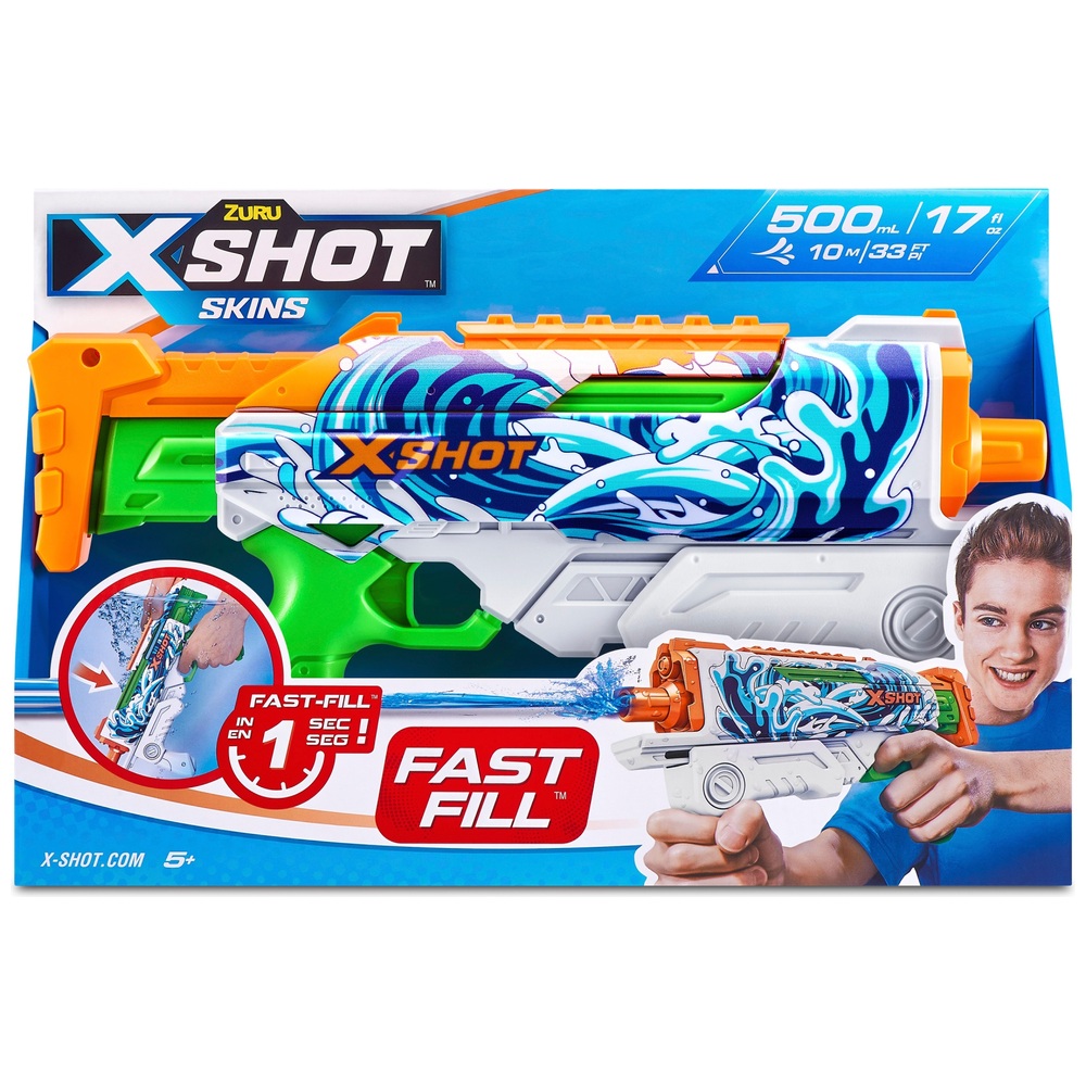 XSHOT Water Fast-Fill Skins Hyperload Water Blaster Waves by ZURU ...