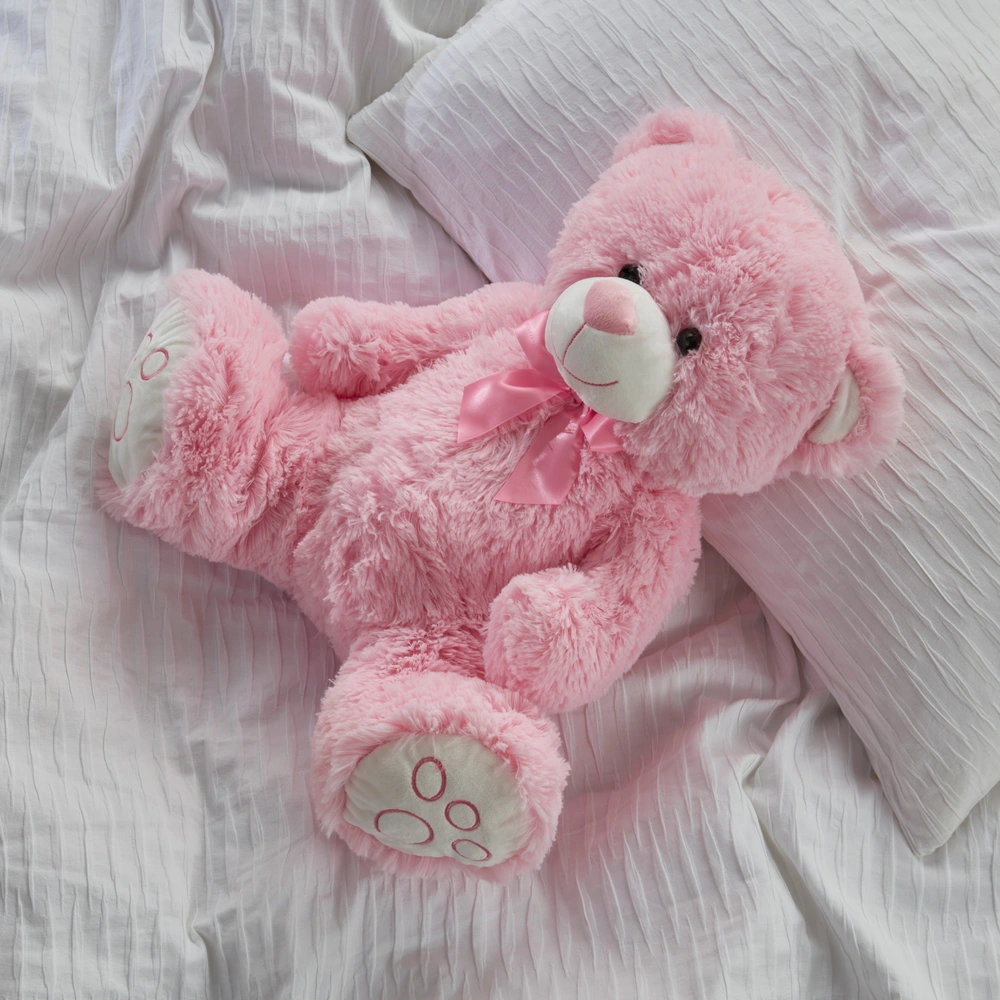 Big Pink Teddy Bear CUSTOMFUN Super Soft Pink Stuffed Animals Life