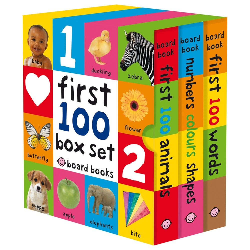 My First 100 Words Board Book Box Set: Animals, Numbers, Colours and ...