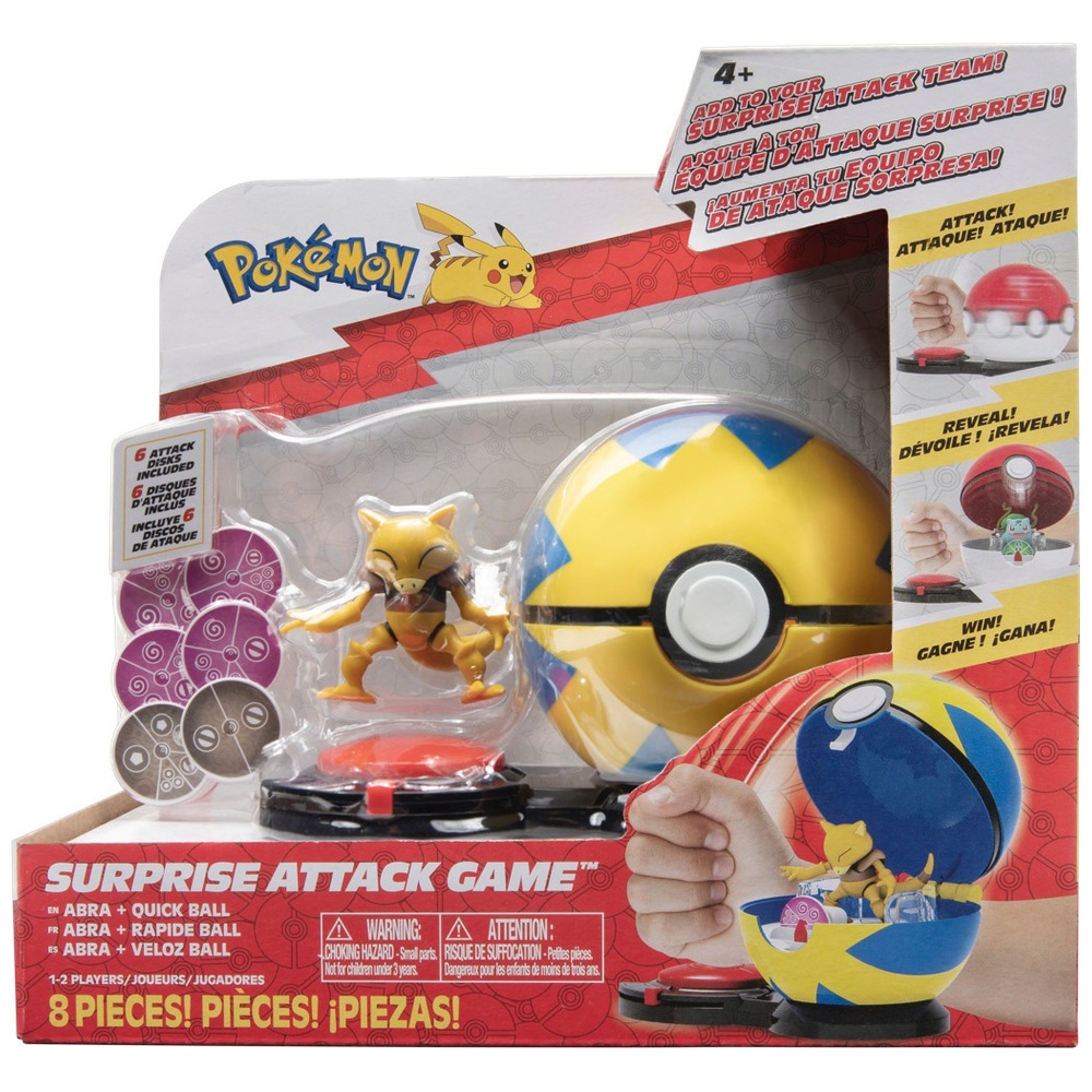 Pokémon Surprise Attack Game Abra mit Flottball | Smyths Toys Österreich