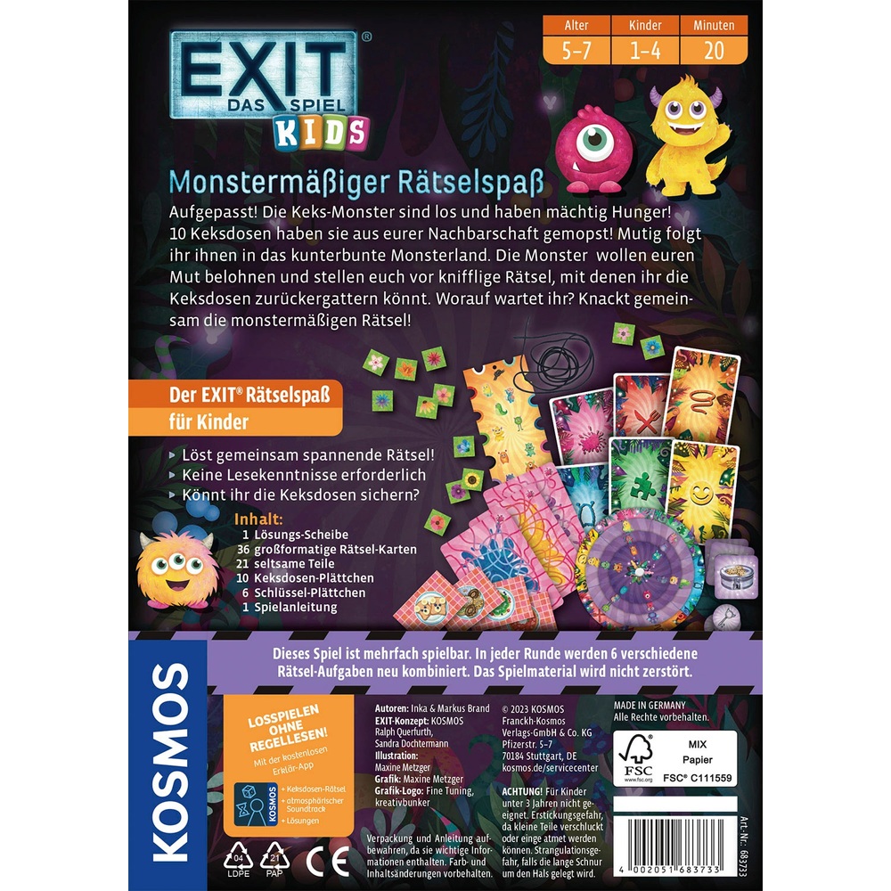 EXIT Das Spiel Kids: Monstermäßiger Rätselspaß | Smyths Toys Schweiz