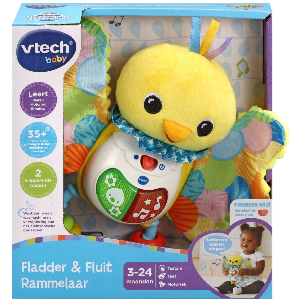 VTech Baby Fladder & Fluit Rammelaar | Smyths Toys Nederland