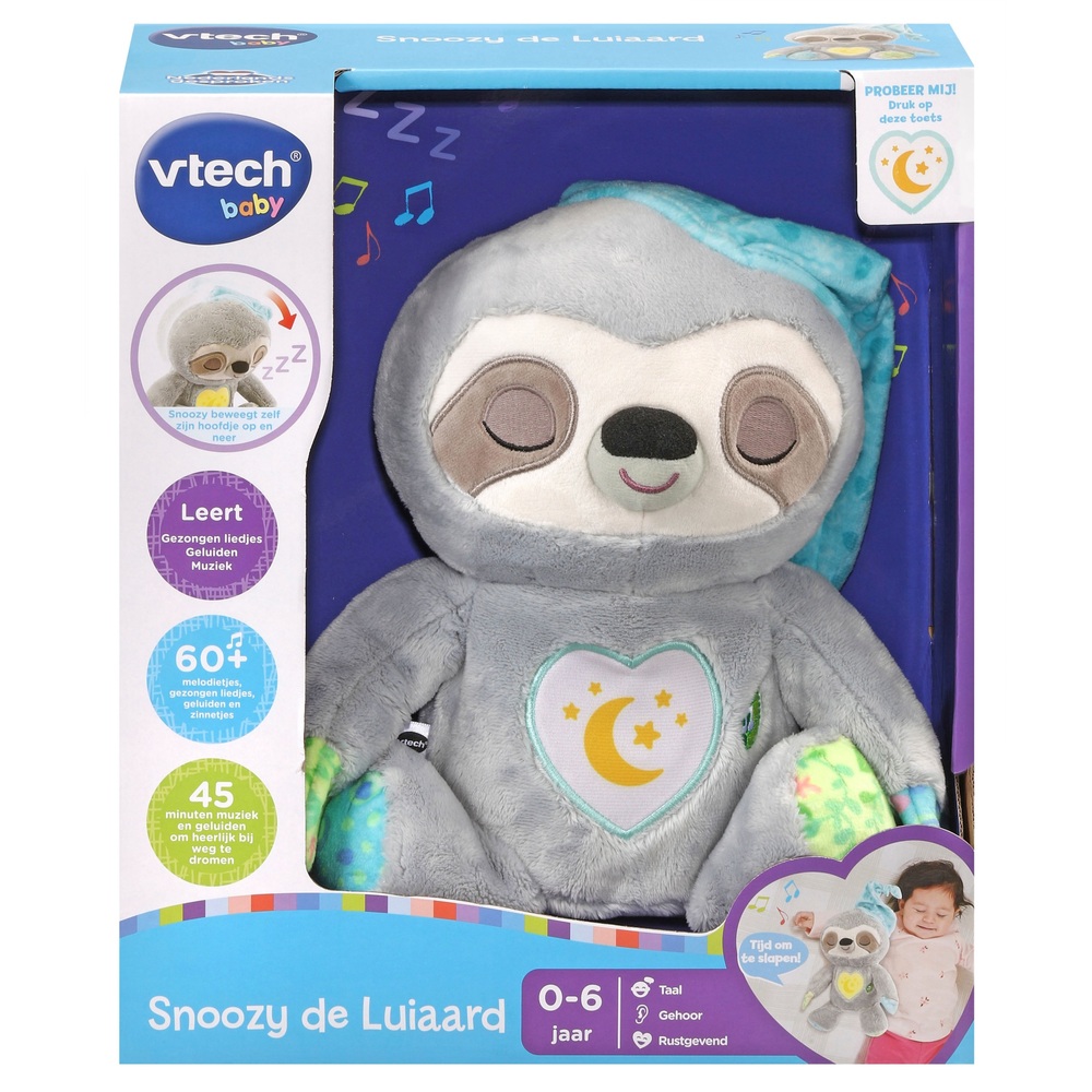 VTech Snoozy de Luiaard Knuffel met Licht en Geluid | Smyths Toys Nederland