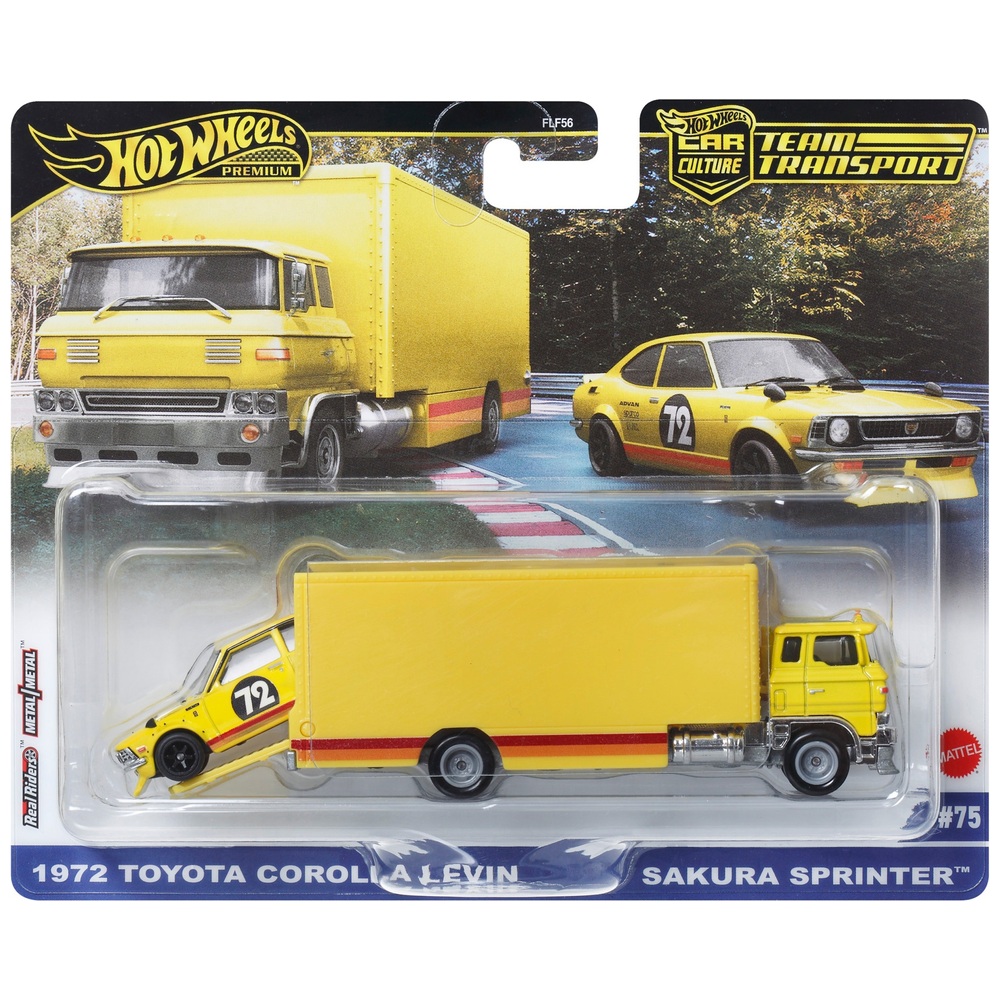 Hot Wheels Premium Team Transport Autos 1972 Toyota Corolla Levin und ...