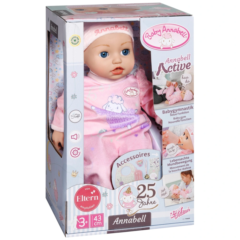 Annabelle Puppe Die Zauberin Baby Annabell Active Puppe Annabell 43 Cm