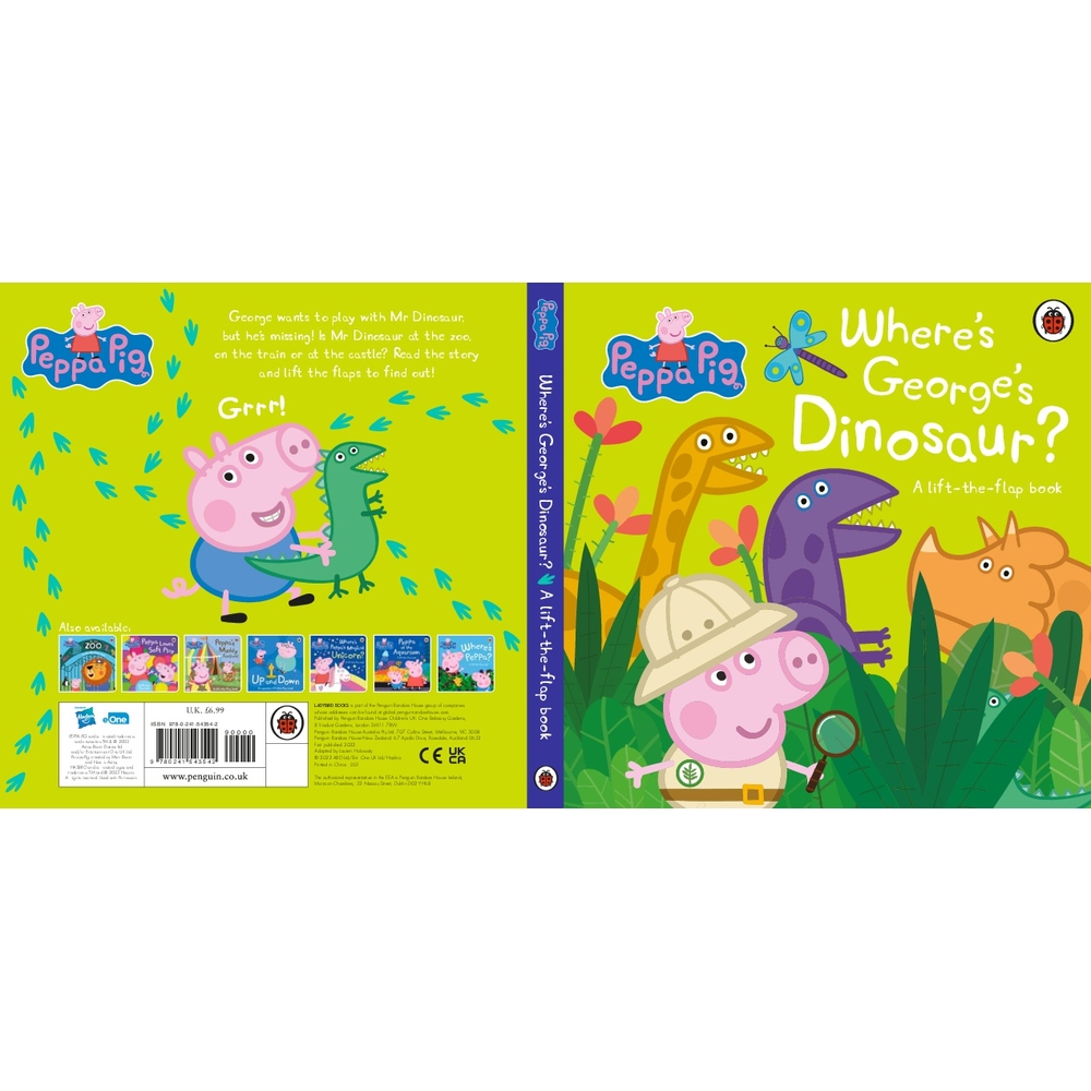 Peppa Pig Where's George's Dinosaur? Lift-theFlap Book | Smyths Toys UK