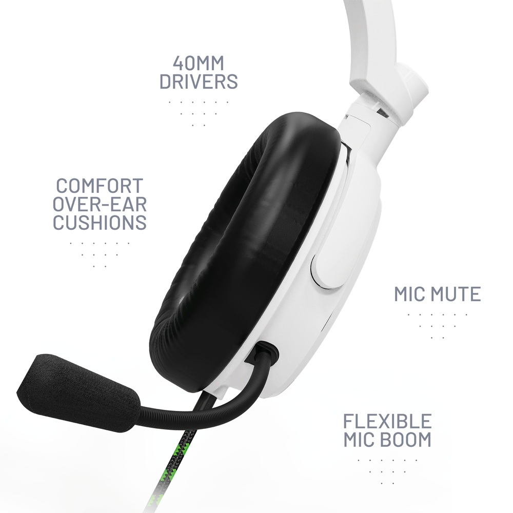 Stealth C6-100 Multi-Format Gaming Headset - White & Green | Smyths Toys UK