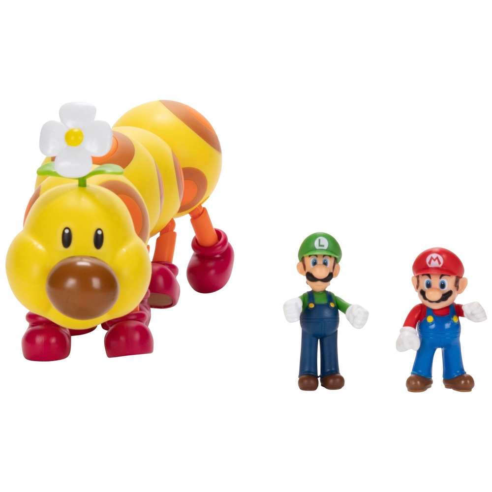 Nintendo Super Mario Figuren Set Wiggler, Mario und Luigi | Smyths Toys ...