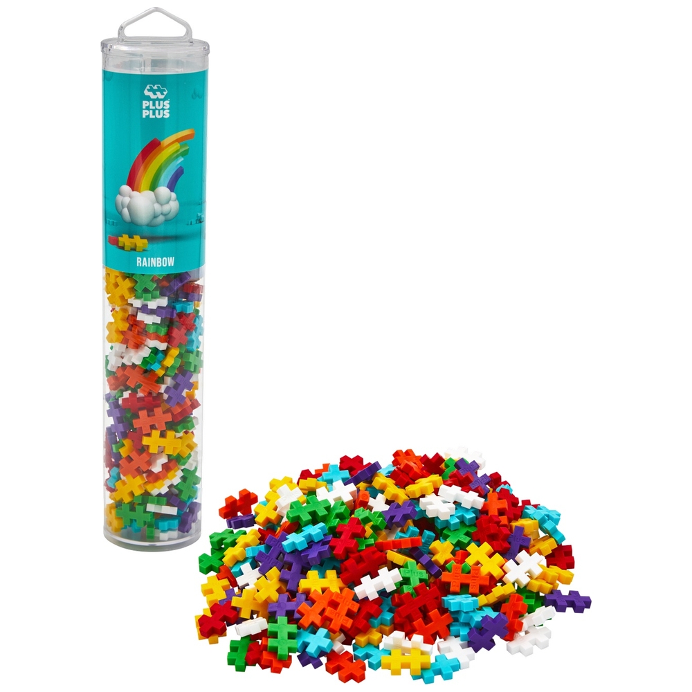 Plus-Plus Rainbow 240 Piece Tube | Smyths Toys UK