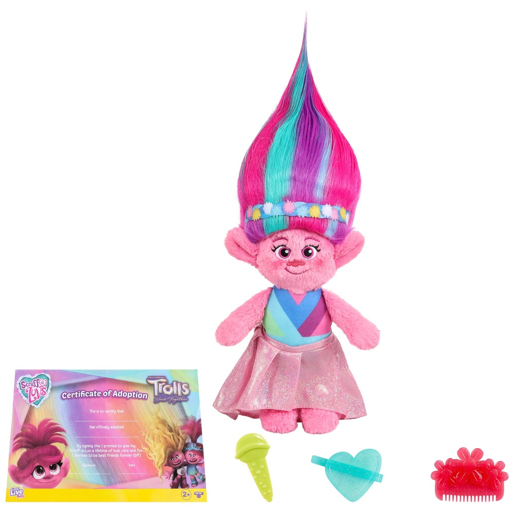 Trolls 3 Gemeinsam stark Little Live Pets Puppe Scruff-a-Luvs Troll ...