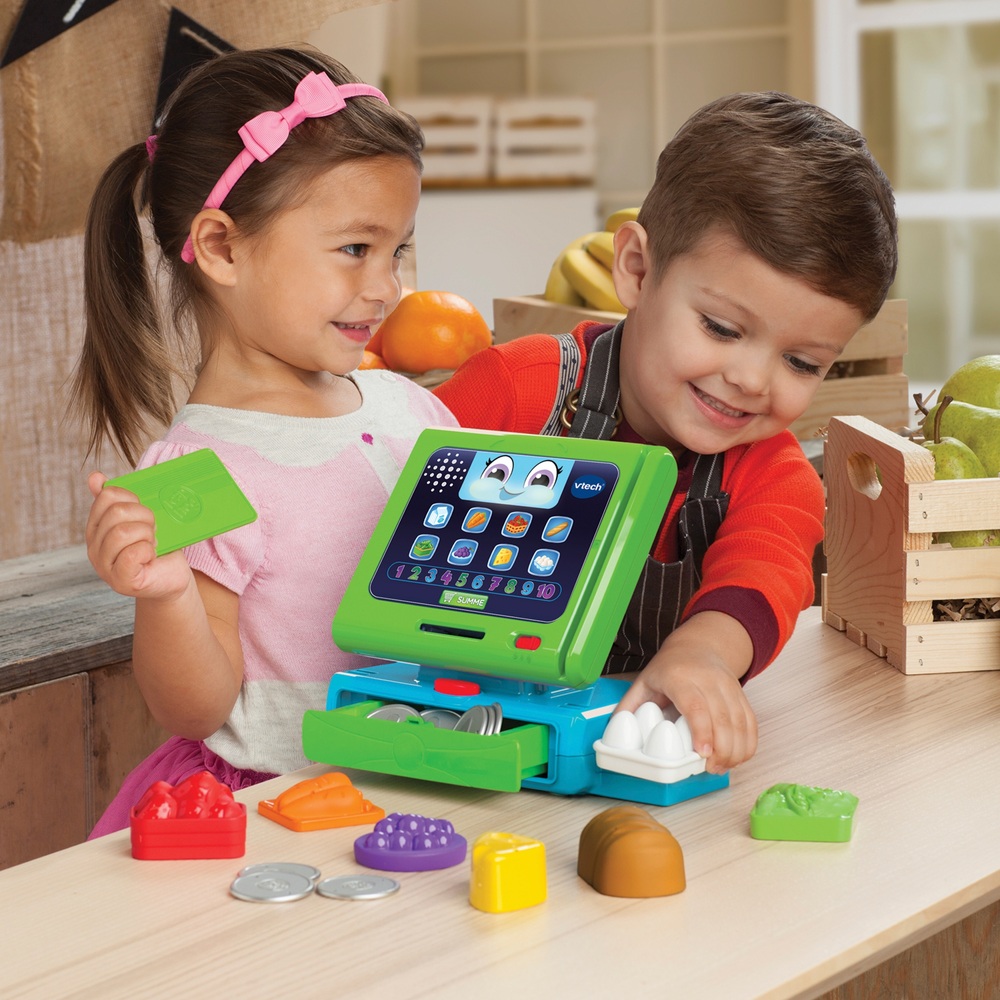 VTech Interaktive Spiel-und Lernkasse | Smyths Toys Schweiz