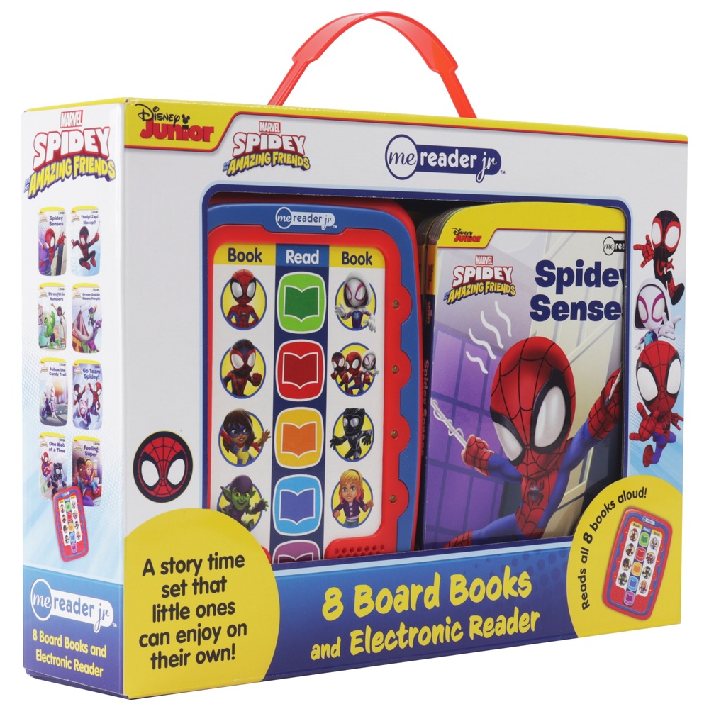 Spidey and His Amazing Friends Electronic Me Reader and 8 Book Interactive Library Set | Smyths ...